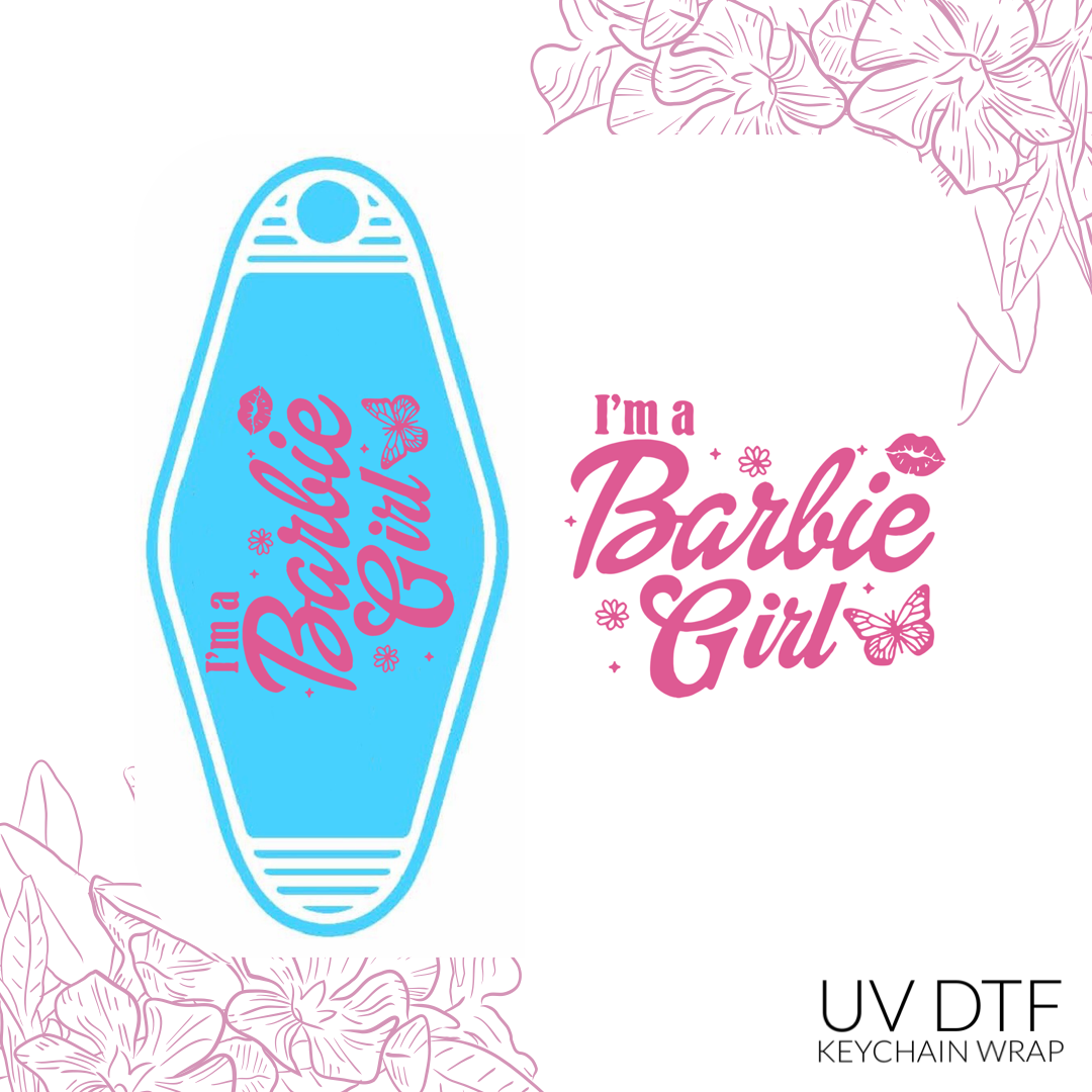 Brbi Girl Keychain Sized UV DTF Wrap – CraftingBlanks.ca