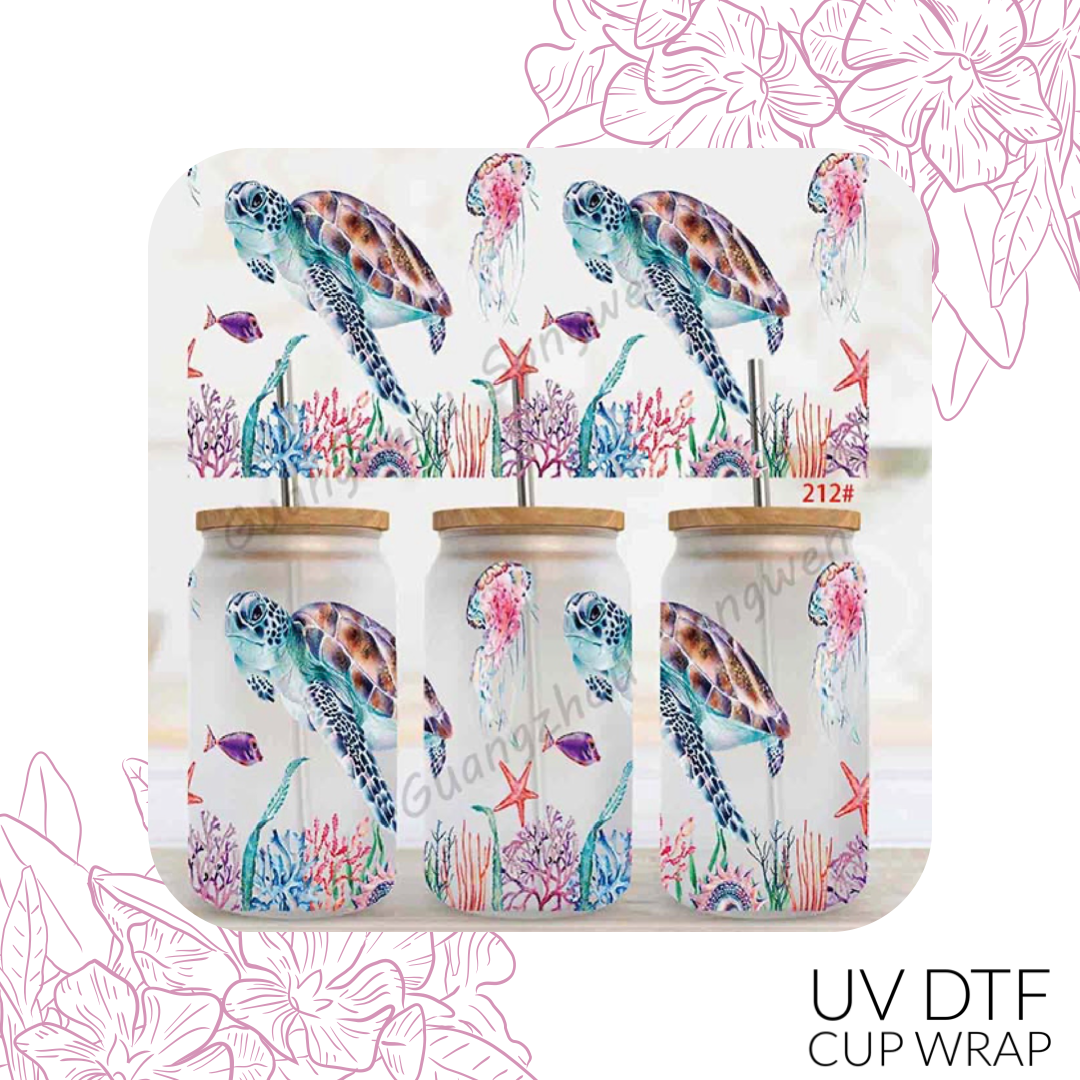 212 Sea Turtles UV DTF Wrap – CraftingBlanks.ca