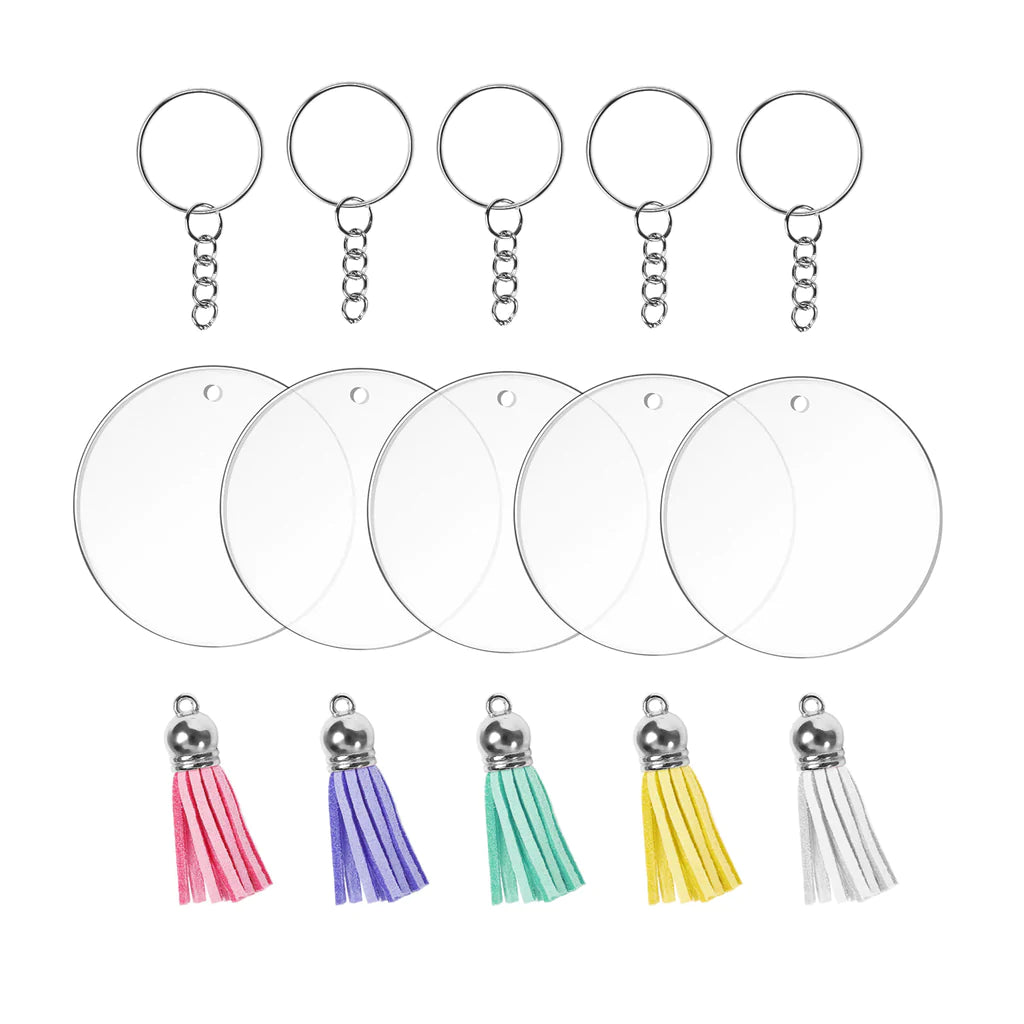 Teckwrap Acrylic Keychains - 5 Pack – CraftingBlanks.ca